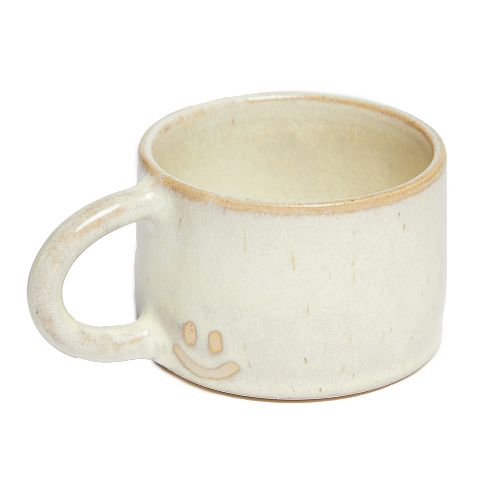 Bored Now Ceramics | Short Mug - Smiley Detail | King's Cross