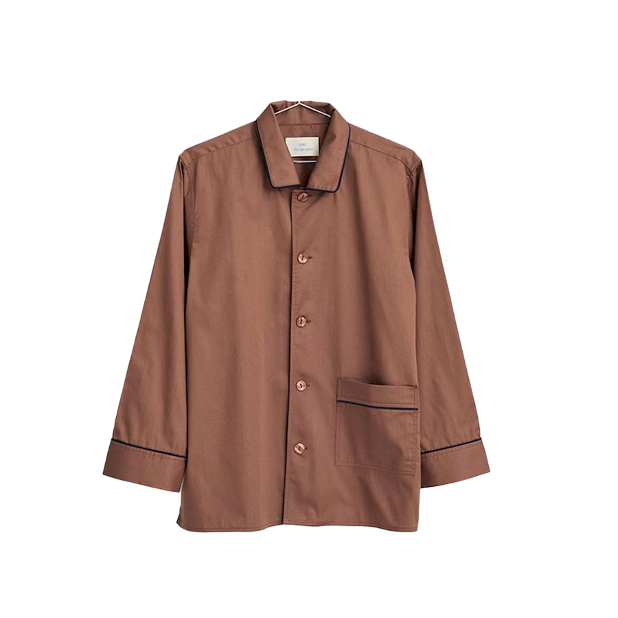 HAY | Outline Pyjama - Long Sleeve Shirt - Milk Chocolate | Earl of East