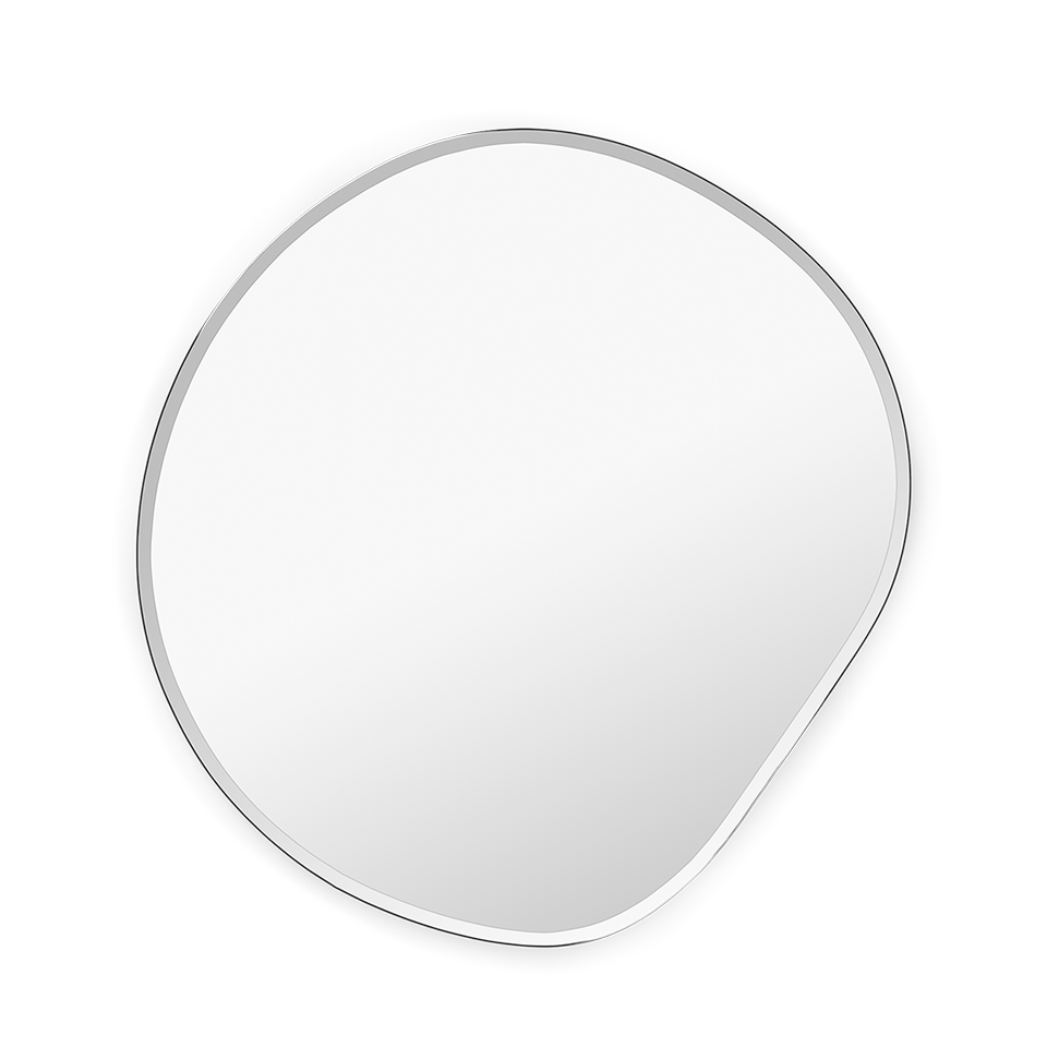 ferm LIVING | Pond Mirror - Extra Large - Dark Chrome | Earl of East